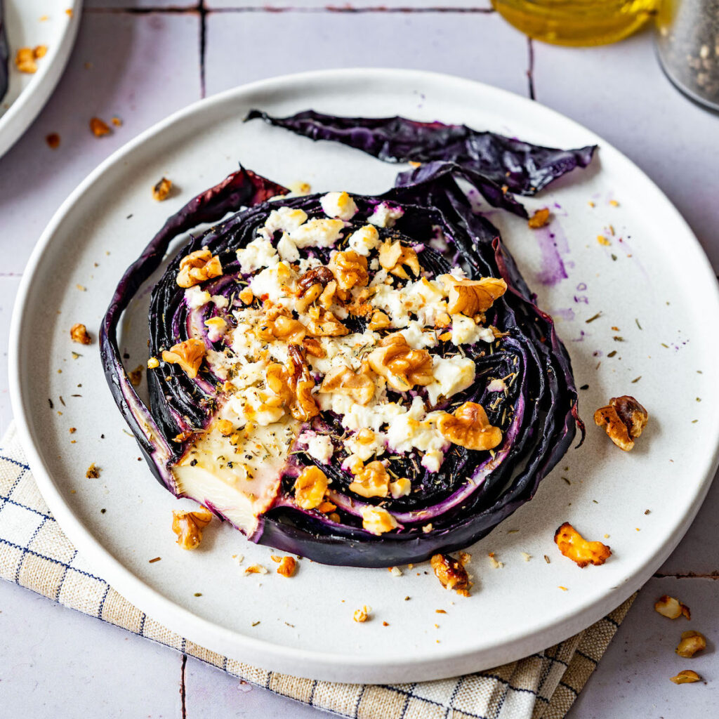 Roasted Red Cabbage Steaks | Lisa's Healthy Kitchen
